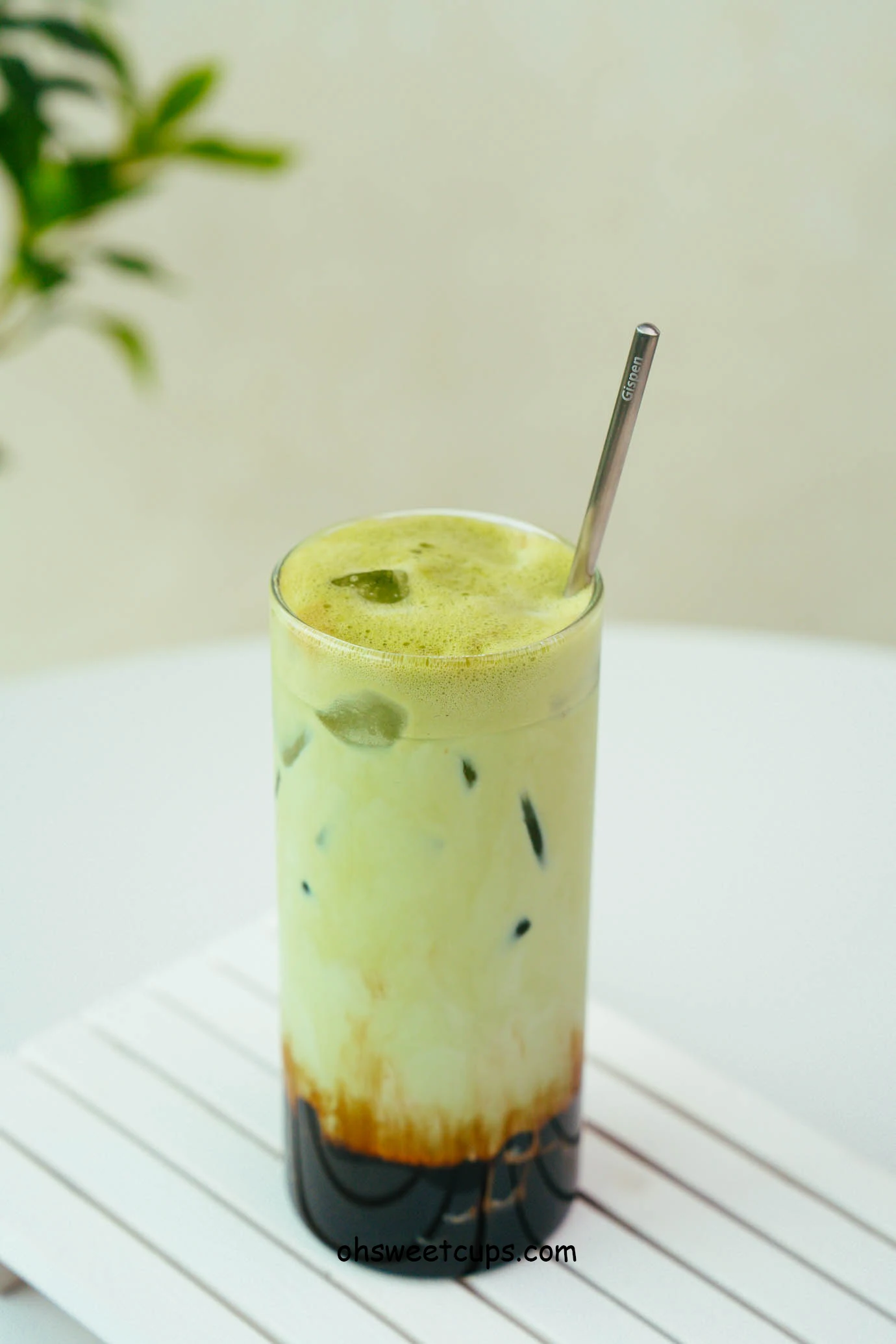 Brown Sugar Matcha Boba - Oh Sweet Cups