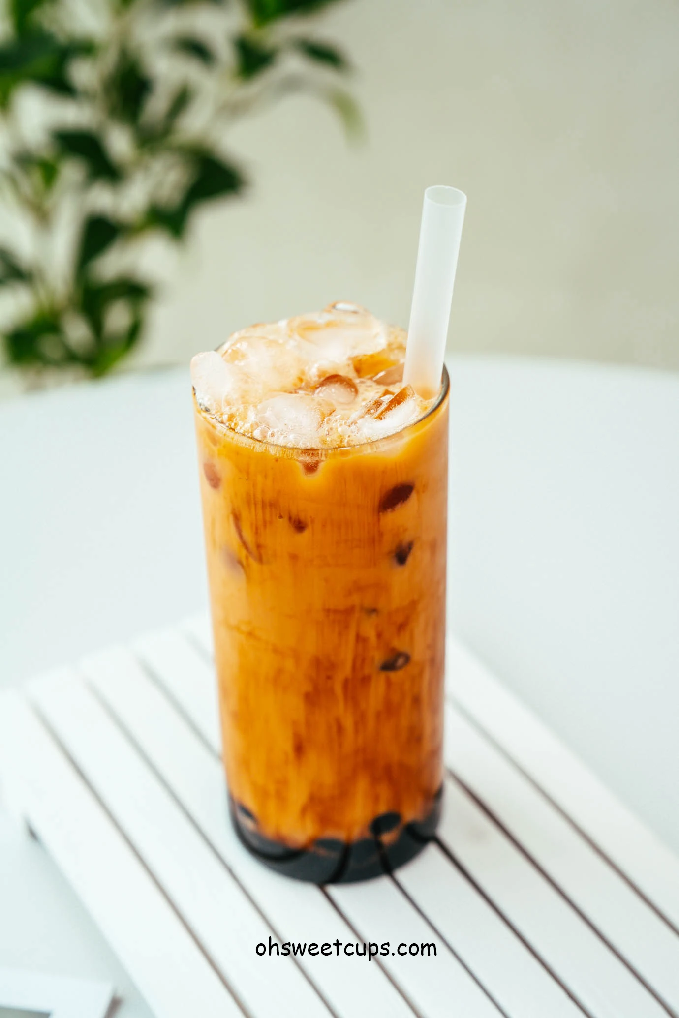 Thai Tea Boba - Oh Sweet cups