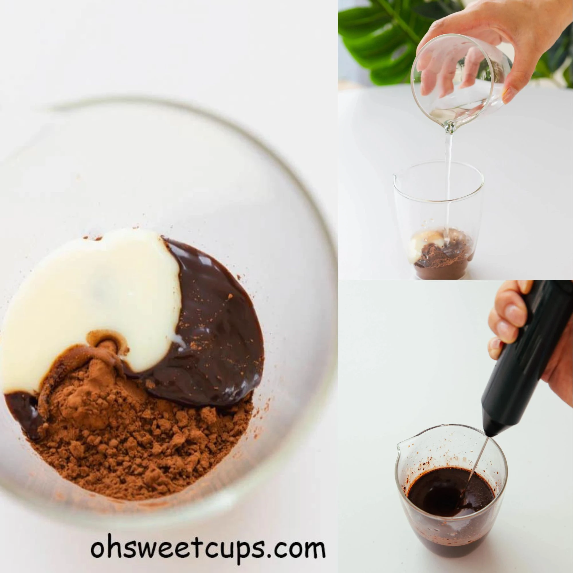 Iced Cocoa Milk Tea - Make with Cocoa Powder - Oh Sweet Cups